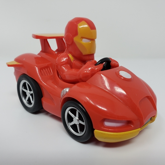 Toys | Marvel Super Hero Adventures Race Car Iron Man Jamn 221 Pull ...